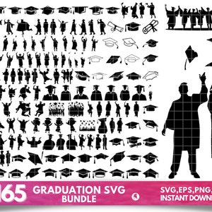 Graduation SVG Bundle - Graduation PNG Bundle - Graduation Clipart ...