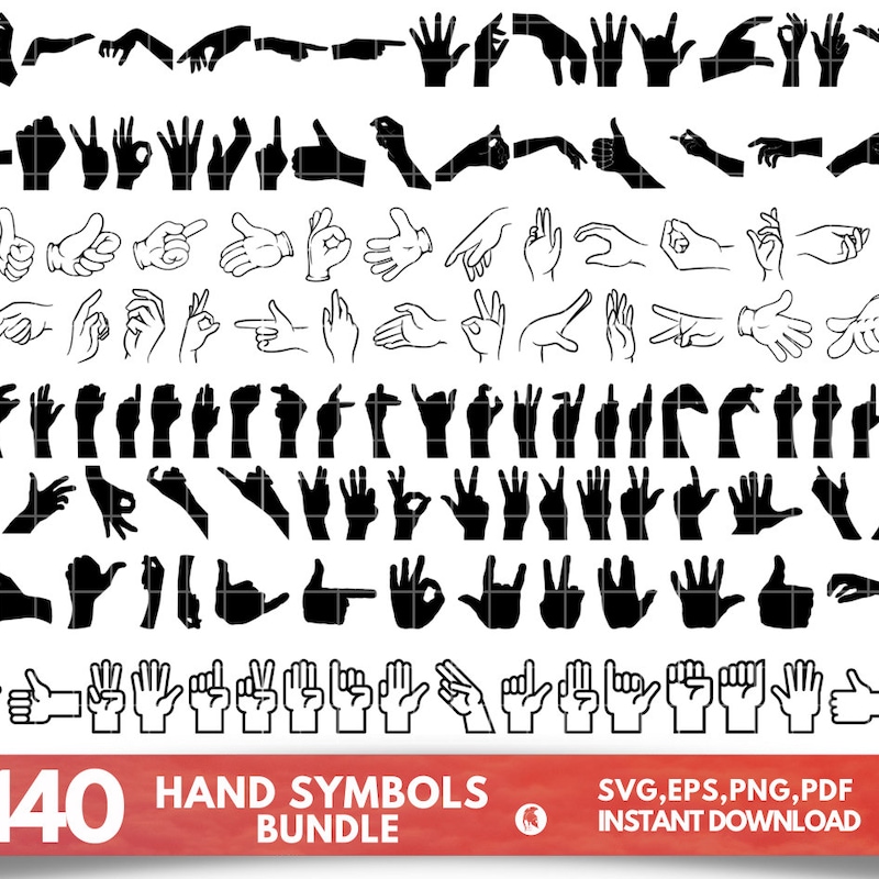 The Hand Symbol - Etsy UK