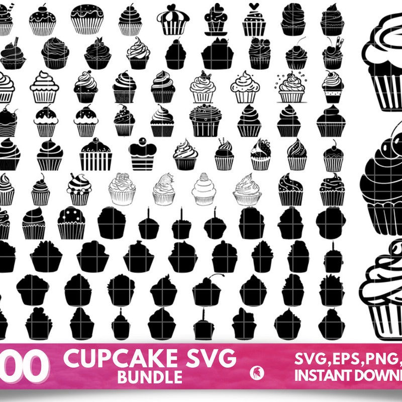 Cupcake Svg - Etsy