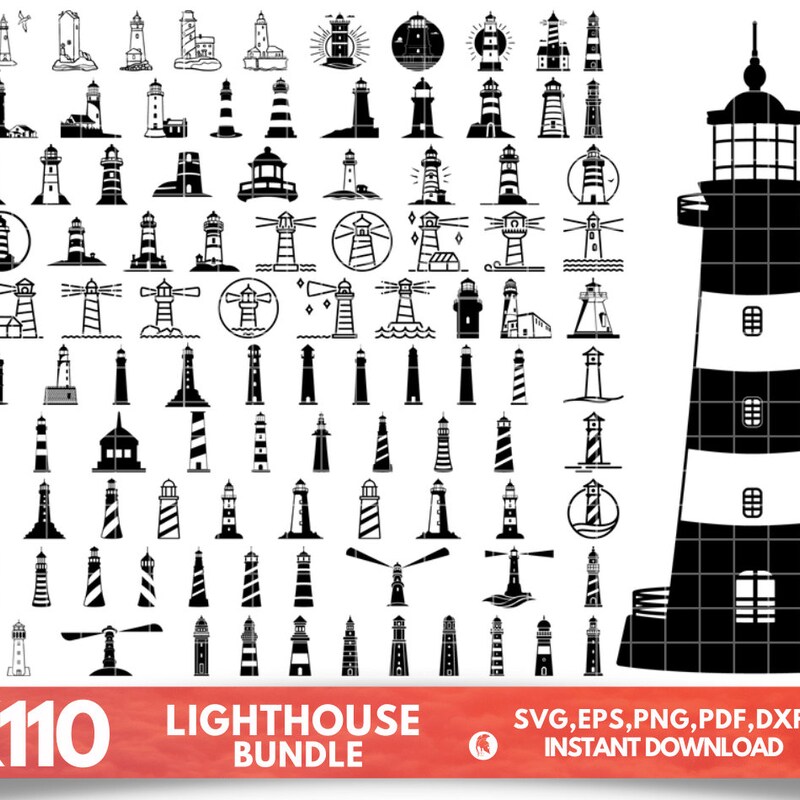 Lighthouse Svg - Etsy