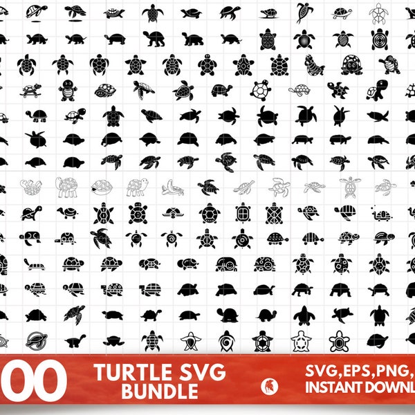 Turtle Svg - Etsy
