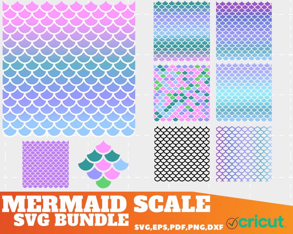Mermaid Scales SVG, Mermaid Cut File Pattern, Mermaid Background, Png ...