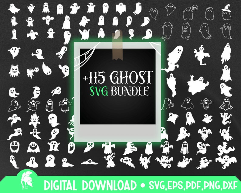 Ghost SVG Cut File for Cricut or Silhouette Ghost Svg Bundle - Etsy