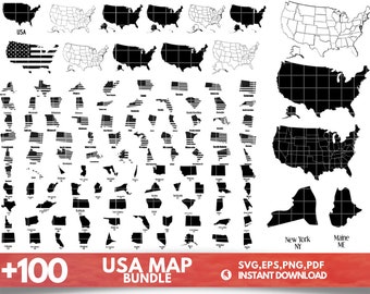 USA Map SVG | America Map SVG | Usa State Svg| States Svg| America Svg ...
