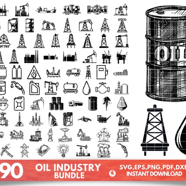 Oil Field Svg - Etsy