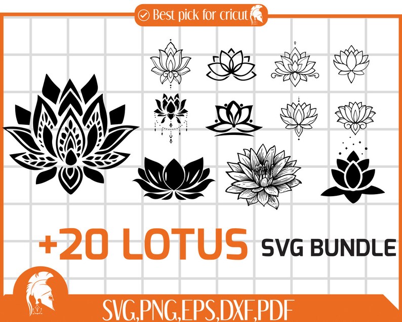 Lotus Flower SVG Lotus Svg Lotus Silhouette Zentangle Lotus - Etsy Canada