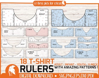 Tshirt Ruler Big Svg Bundle, Tshirt Alignment Tool Svg, Tshirt ...