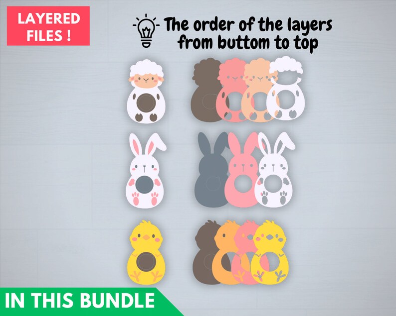 Easter Candy Dome SVG Bundle, Easter Candy Holder SVG, Bunny Candy ...