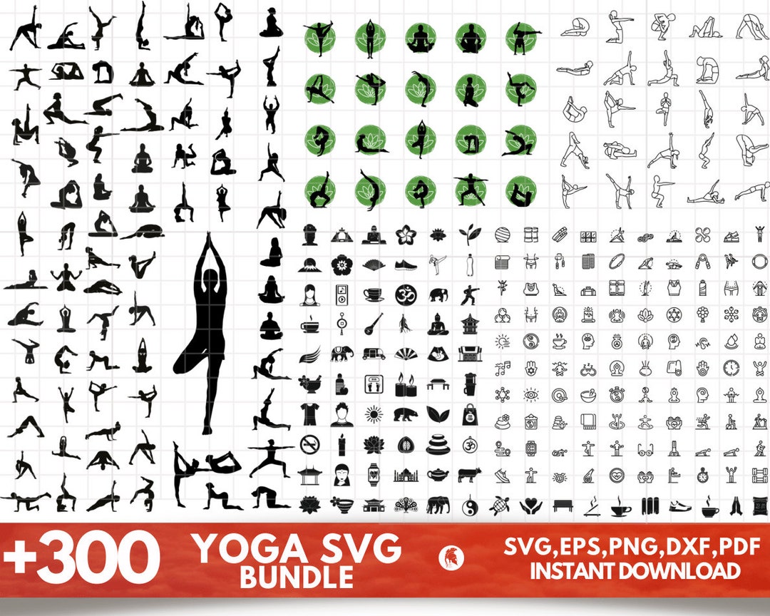 Yoga SVG Bundle - Yoga PNG Bundle - Yoga Clipart - Yoga SVG Cut Files ...