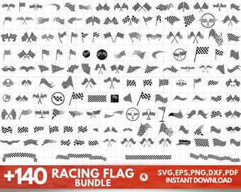 Race Flag SVG Bundle, Race Flag PNG Bundle, Race Flag Clipart, Race ...