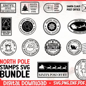 NORTH POLE Svg - Santa Sack Svg, Polar Express Svg, Santa Mail Svg ...