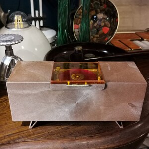 Musical Hi-fi Stereo Record Player Turntable Jewelry Music Box Vintage ...
