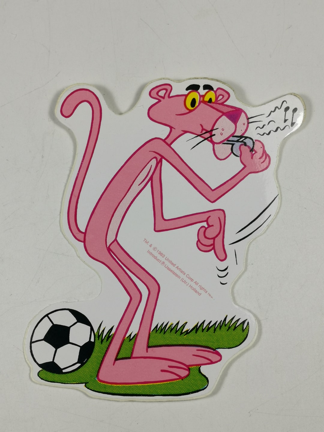 Pink Panther Football Referee Vintage Sticker 1983 United Artists Corp ...