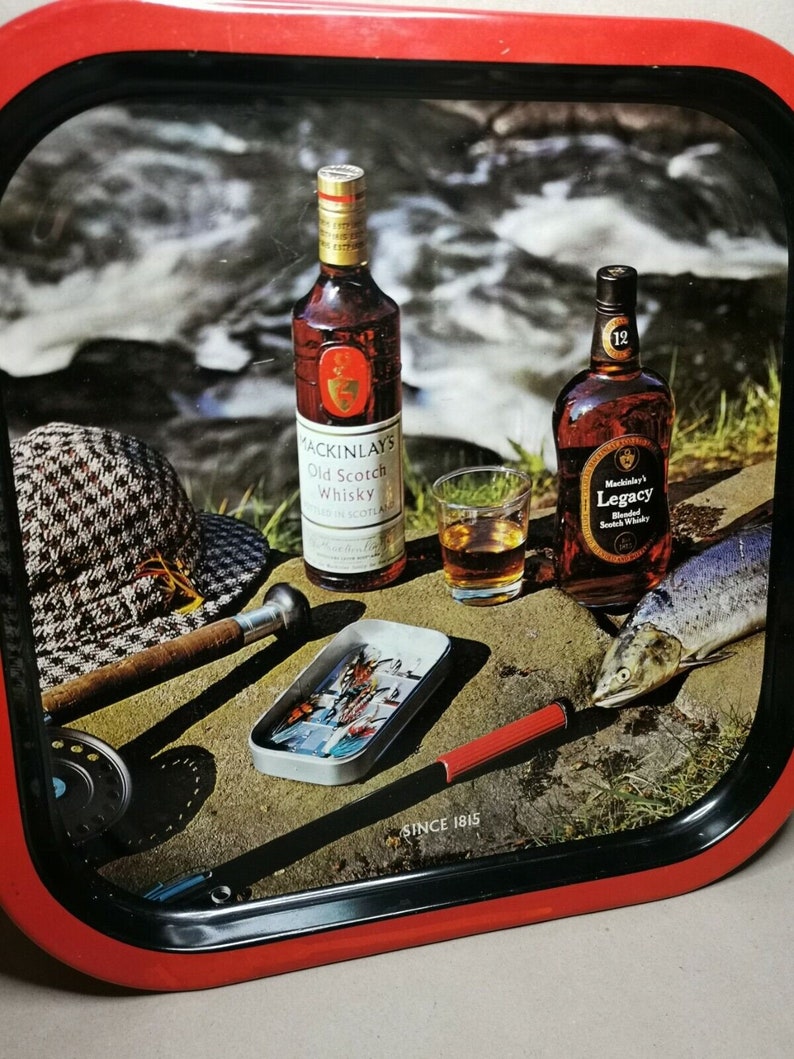 Mackinlay's Whisky Old Scotch & Legacy Vintage Advertising Serving Tray ...
