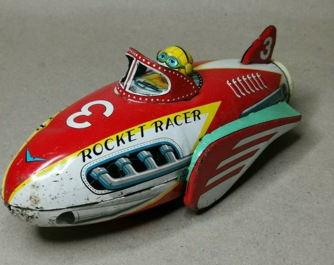 Vintage Tin Toy Space Rocket Toy 50s Space Toy Collectible - Etsy