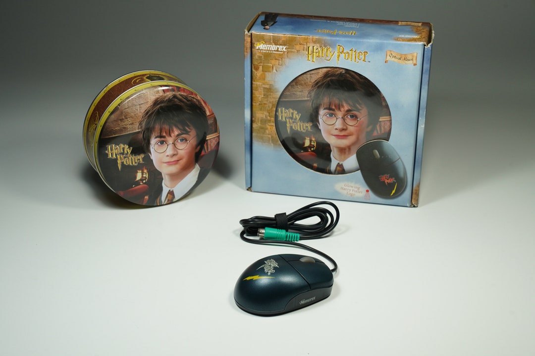 Memorex Harry Potter Optical Mouse With Glowing Logo PS2 Optical Mouse ...