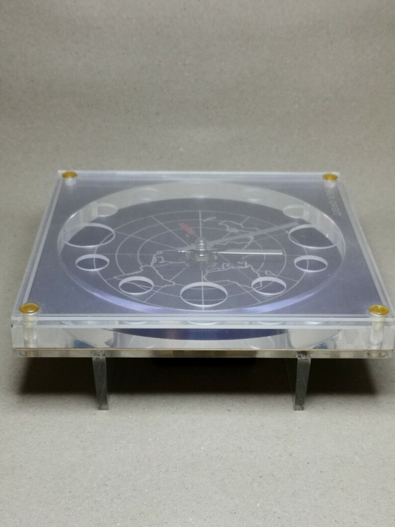 Marion Kay Silver Orbit Numismatic Clock Model No.14 Vintage Made in U ...