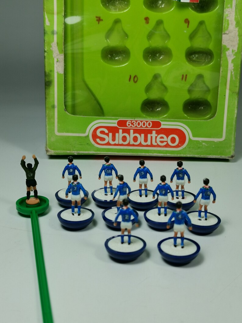 Vintage 63000 Subbuteo Table Soccer Team Ref. 415 Italy - Etsy