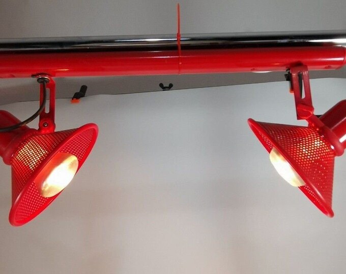 1990s Vintage Memphis-style Multicolored Suspended Ceiling Lamp, 4-spot ...