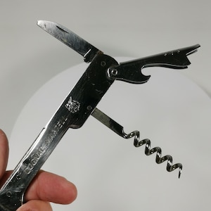 Vintage Martell COGNAC CORKSCREW and Bottle Top Opener. French Brandy ...