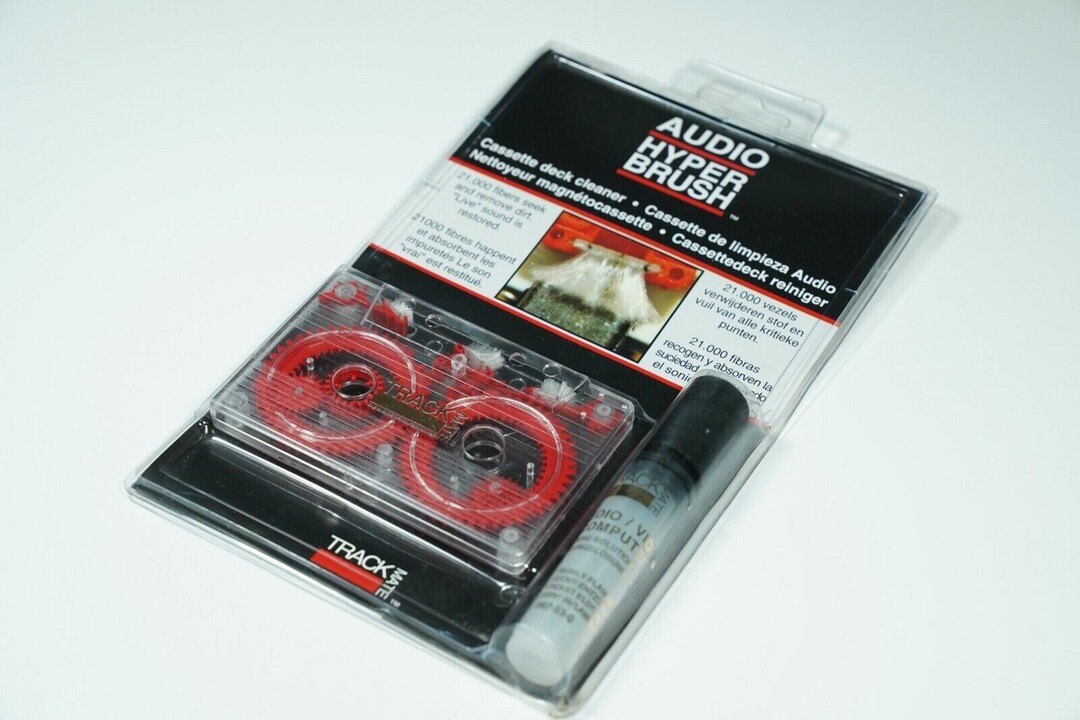 Cassette Deck Cleaner Audio Hyper Brush Track Mate Vintage MADE IN ...