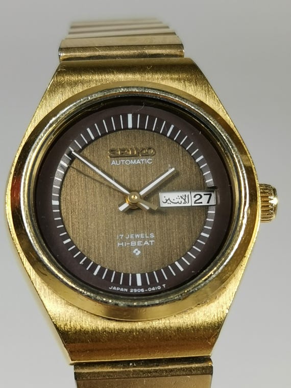 SEIKO, vintage Seiko, model 2906-0031, gold tone, Jap… - Gem