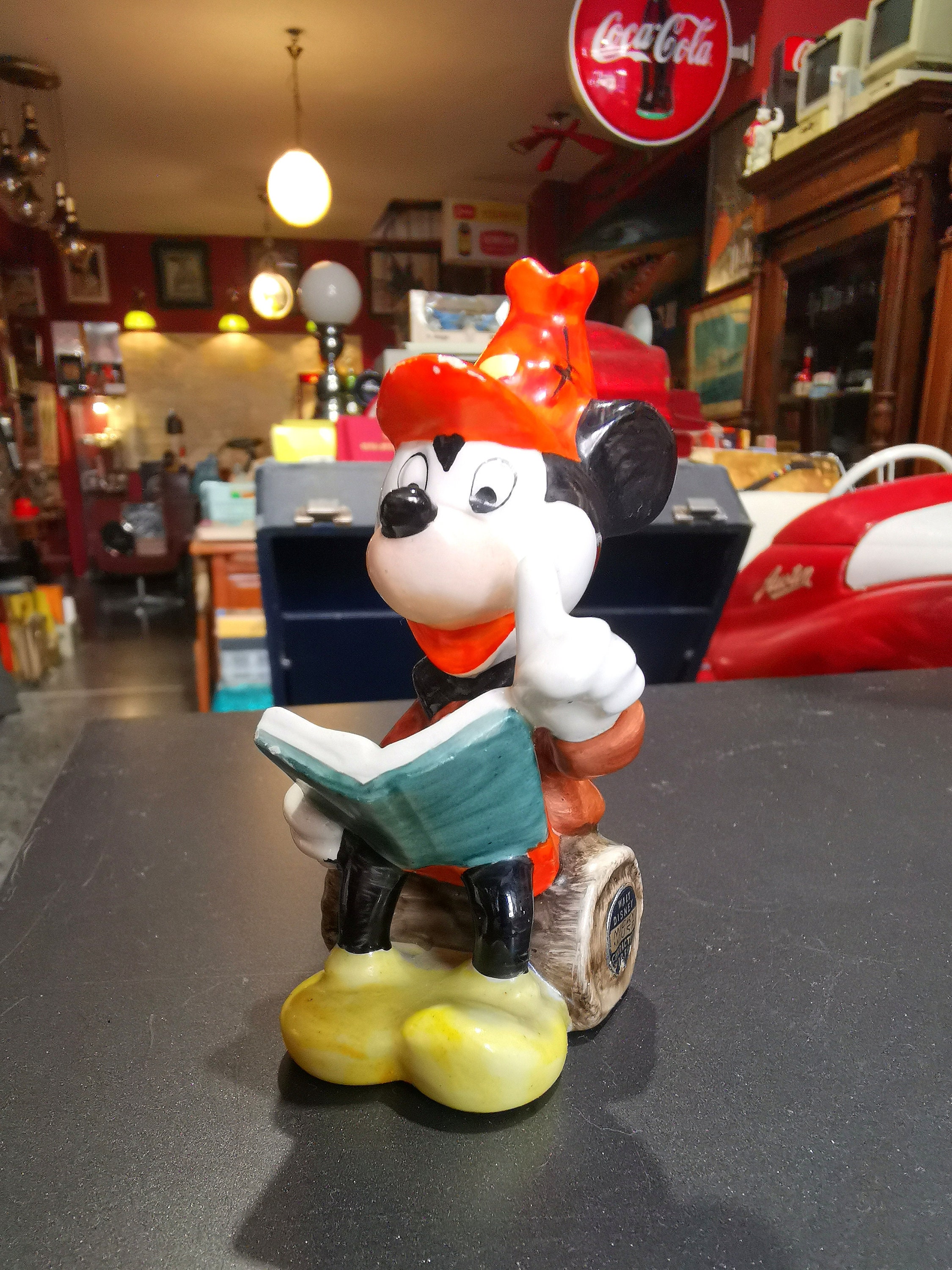 1950-55 Walt Disney Mickey Mouse Hunter Reading Book Goebel - Etsy