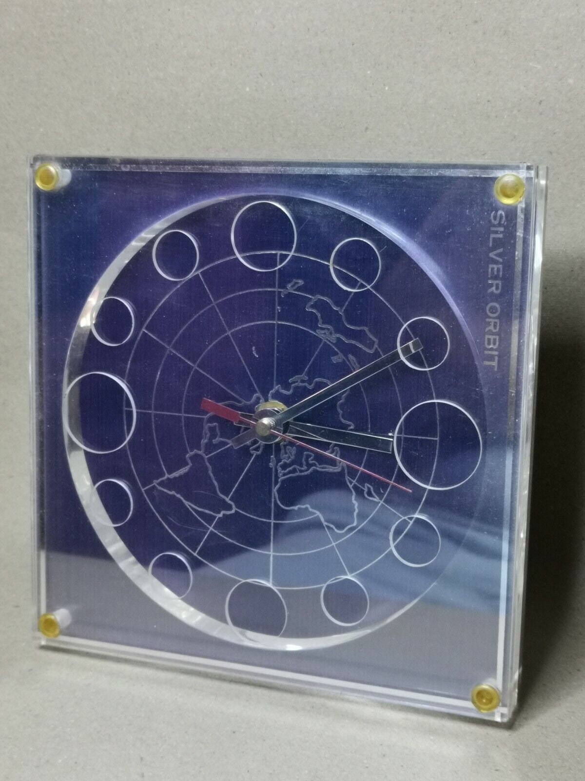 Marion Kay Silver Orbit Numismatic Clock Model No.14 Vintage Made in U ...