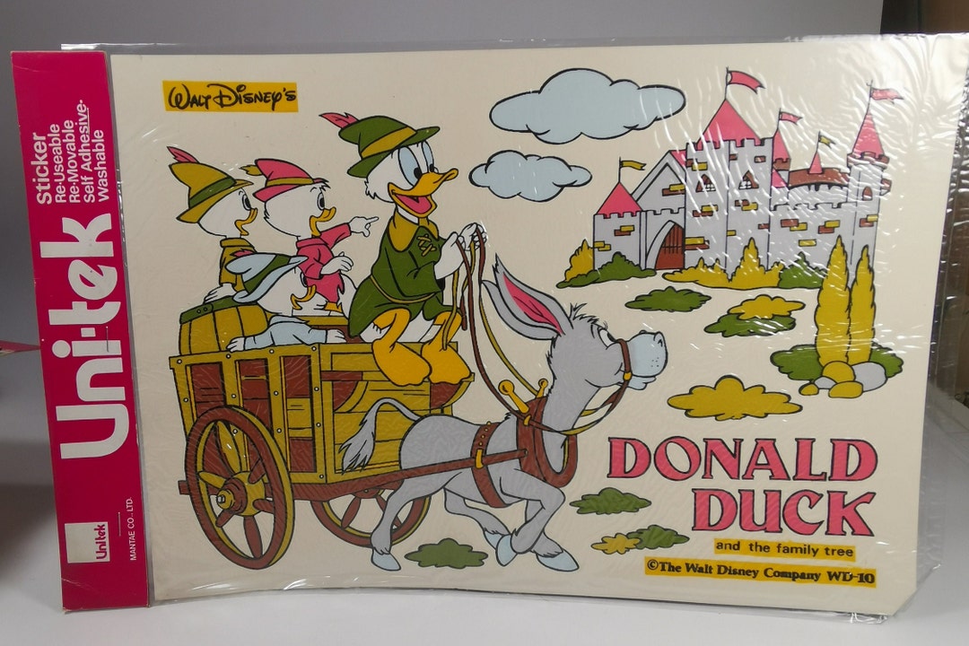 Donald Duck and the Family Tree Walt Disney Washable Sticker by Unitek ...