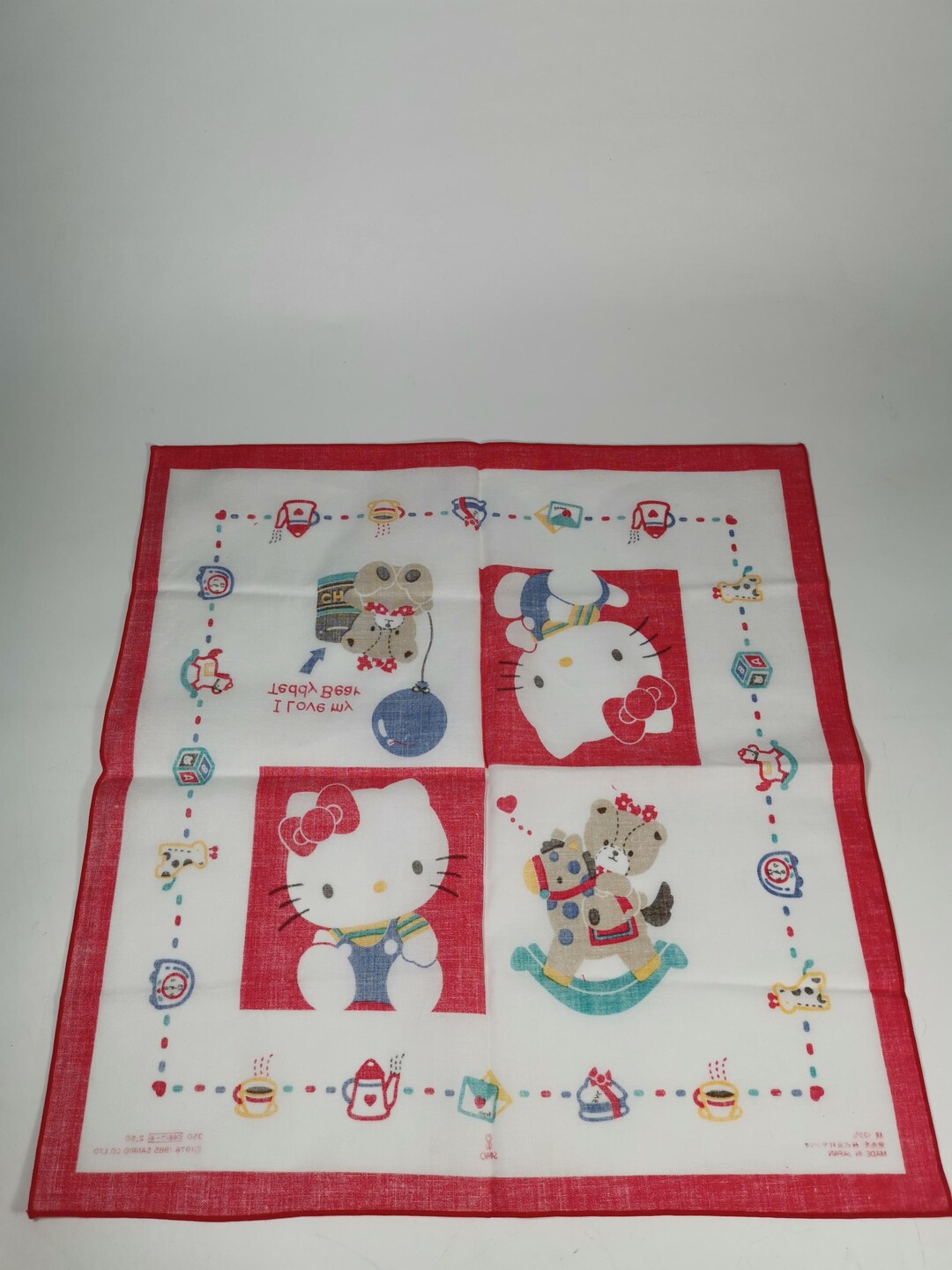 Hello Kitty Advertising Sanrio Made in Japan 1976 1985 Ηandkerchief ...