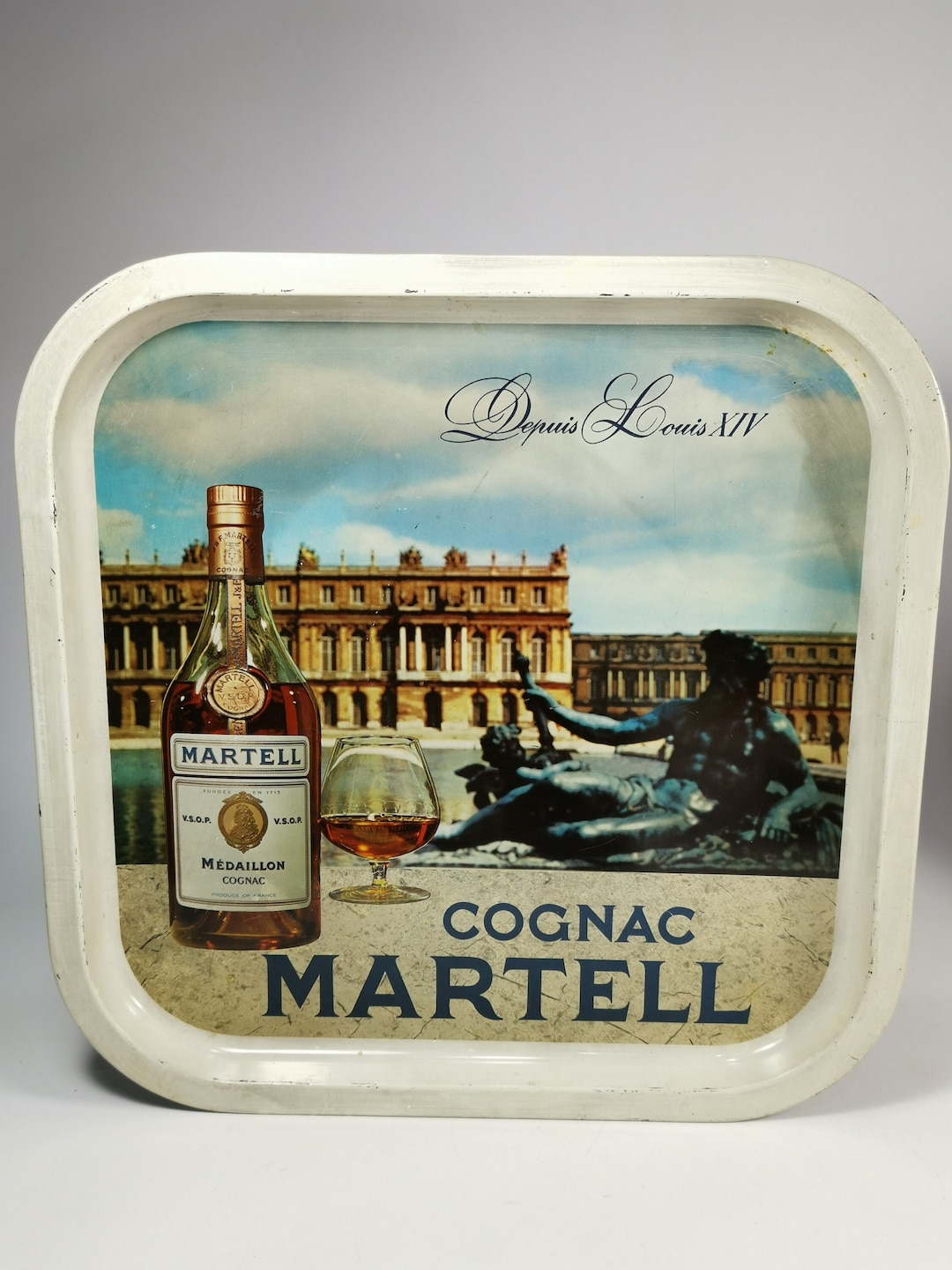 Cognac Martell Depuis Louis XIV Vintage Barware Advertising Serving ...