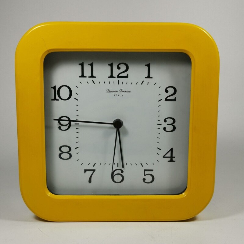 Yellow Wall Clock - Etsy
