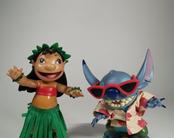 Lilo and Stitch Bobblehead Disney Figures Hasbro 2001 Made in China ...