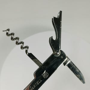 Vintage Martell COGNAC CORKSCREW and Bottle Top Opener. French Brandy ...