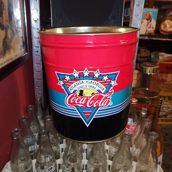 Coca Cola Trash Can - Etsy