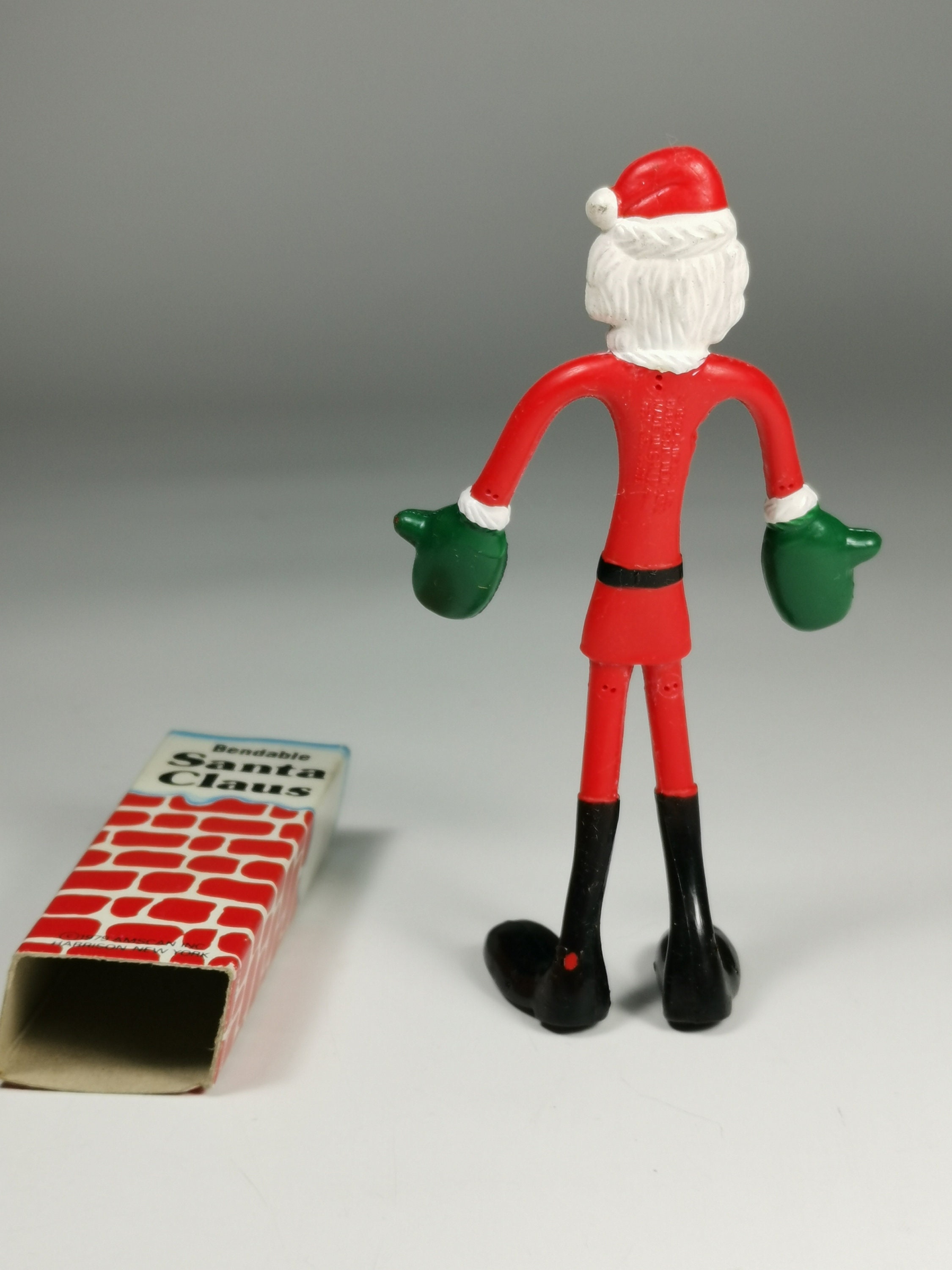 Vintage Bendable Santa Claus Flexible Figure With Chimney - Etsy
