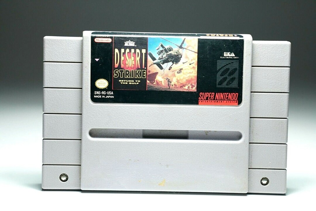 Desert Strike Return to the Gulf Super Nintendo Game SNES Birthday Gift ...