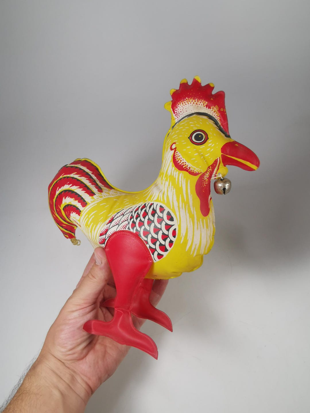 Vintage Inflatable Rooster Toy With Bell Retro 1960s/70s Style Farm ...