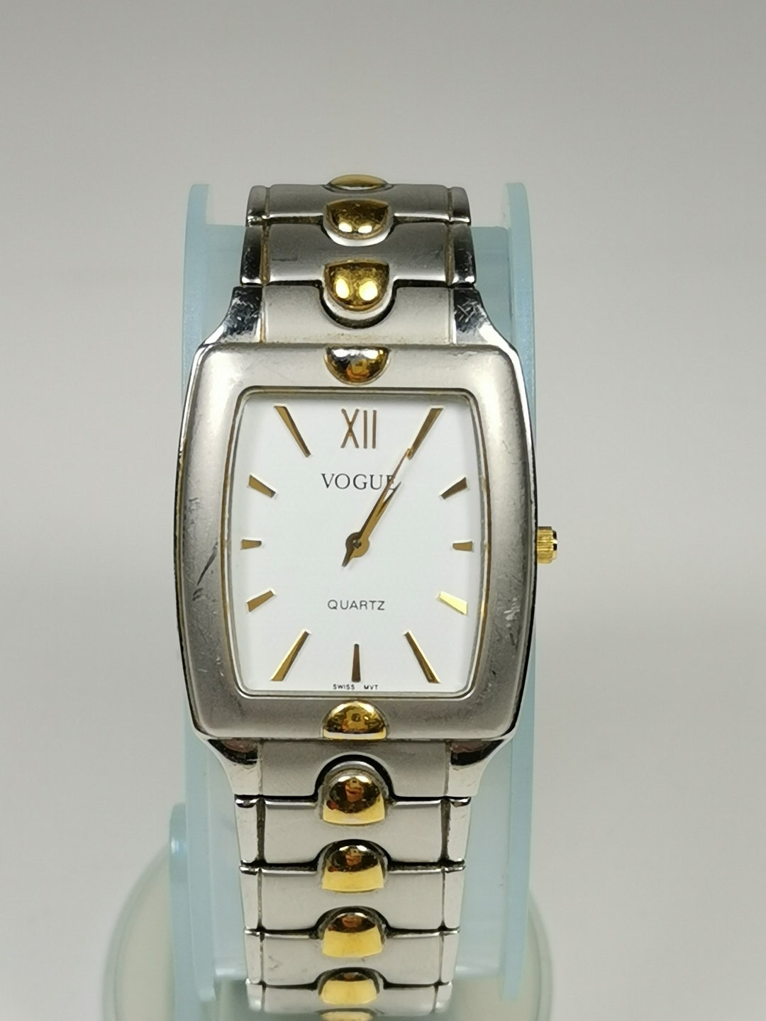 Vogue Casual Quartz Womens Wrist Watch 18k Gold Electroplated Vintage ...