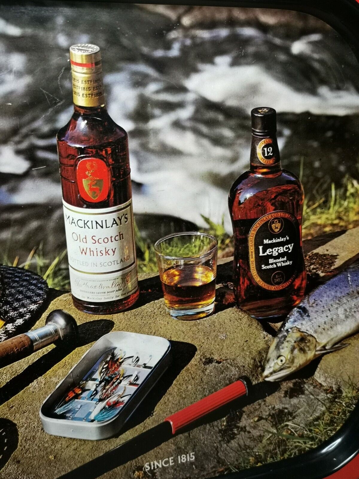Mackinlay's Whisky Old Scotch & Legacy Vintage Advertising Serving Tray ...
