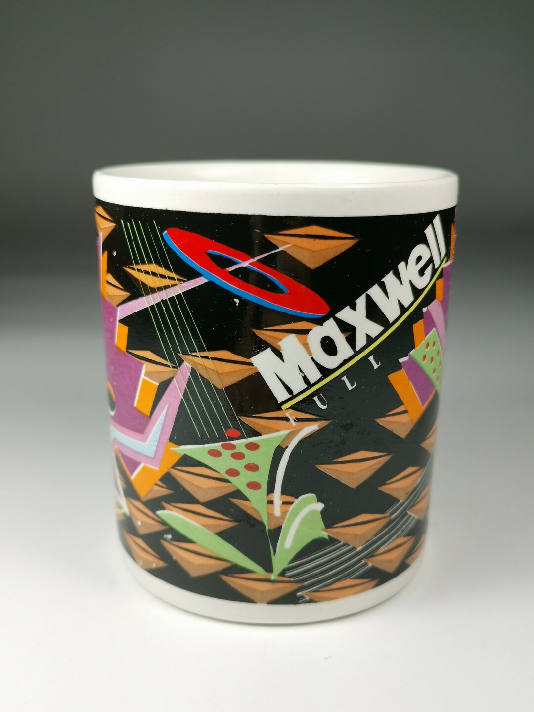 Maxwell Full Spanos Greek Ceramic Advertisement Coffee Mug Vintage Cup ...