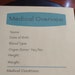 Medical Overview Information Sheet | Health Information Sheet - Etsy