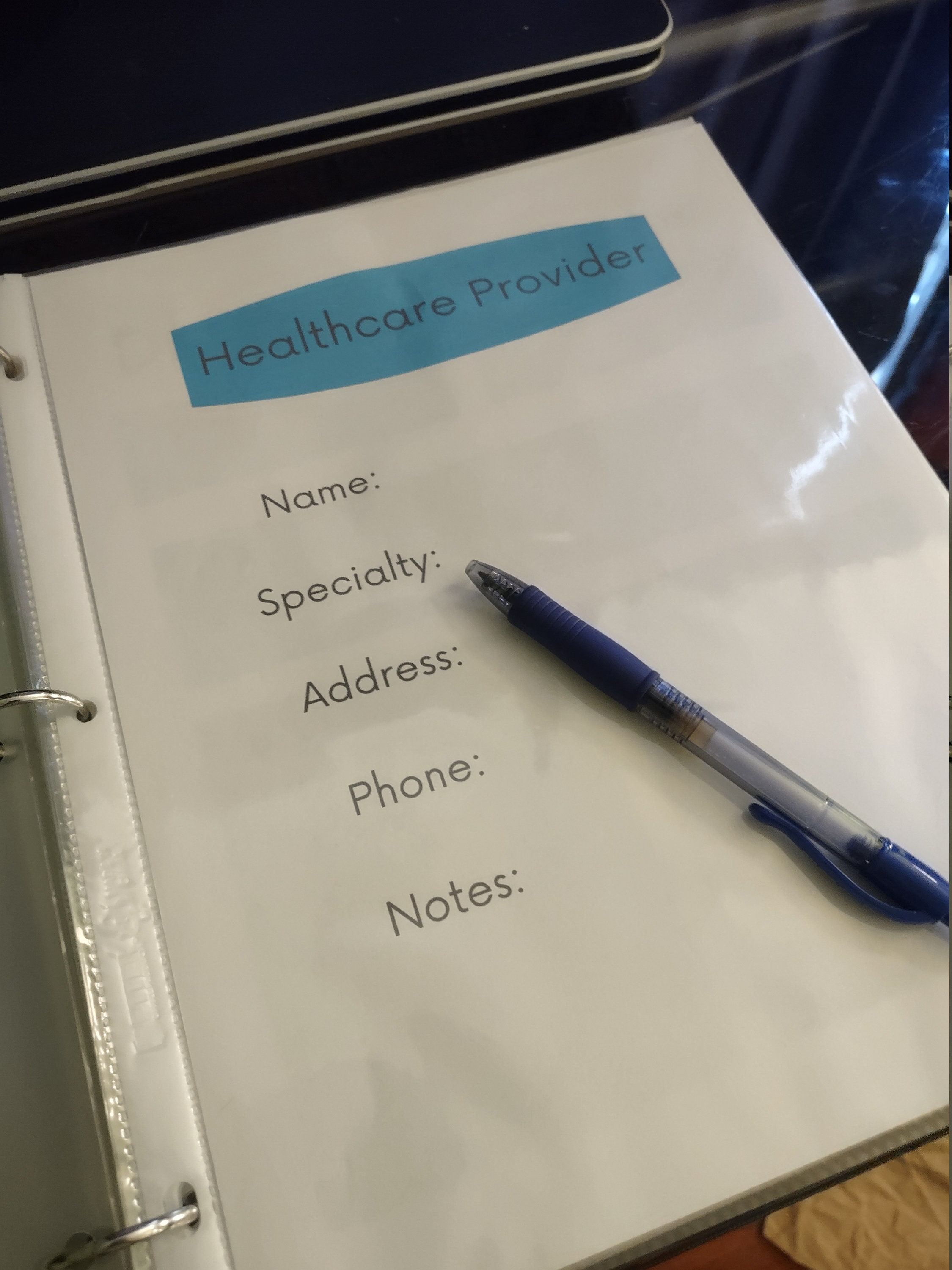 Healthcare Provider Information Sheet | Medical Provider Information ...