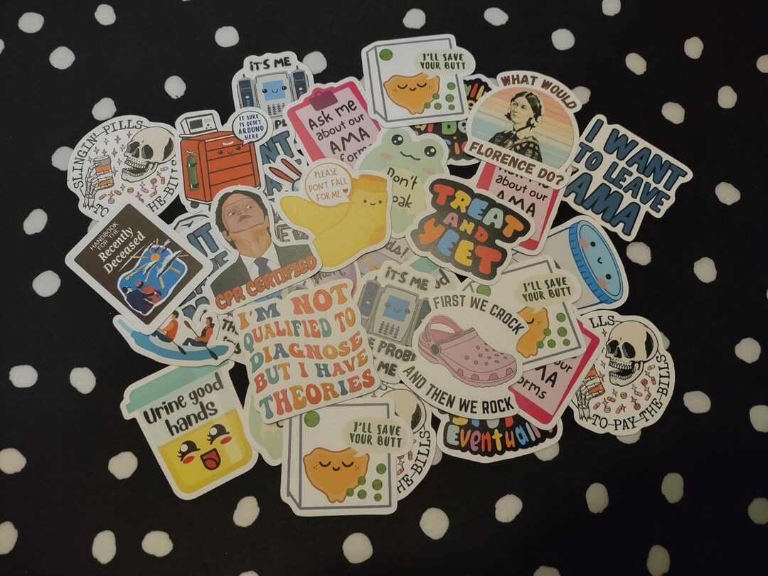 Nurse Sticker Set | Nurse Stickers | Funny Nurse Stickers - Etsy