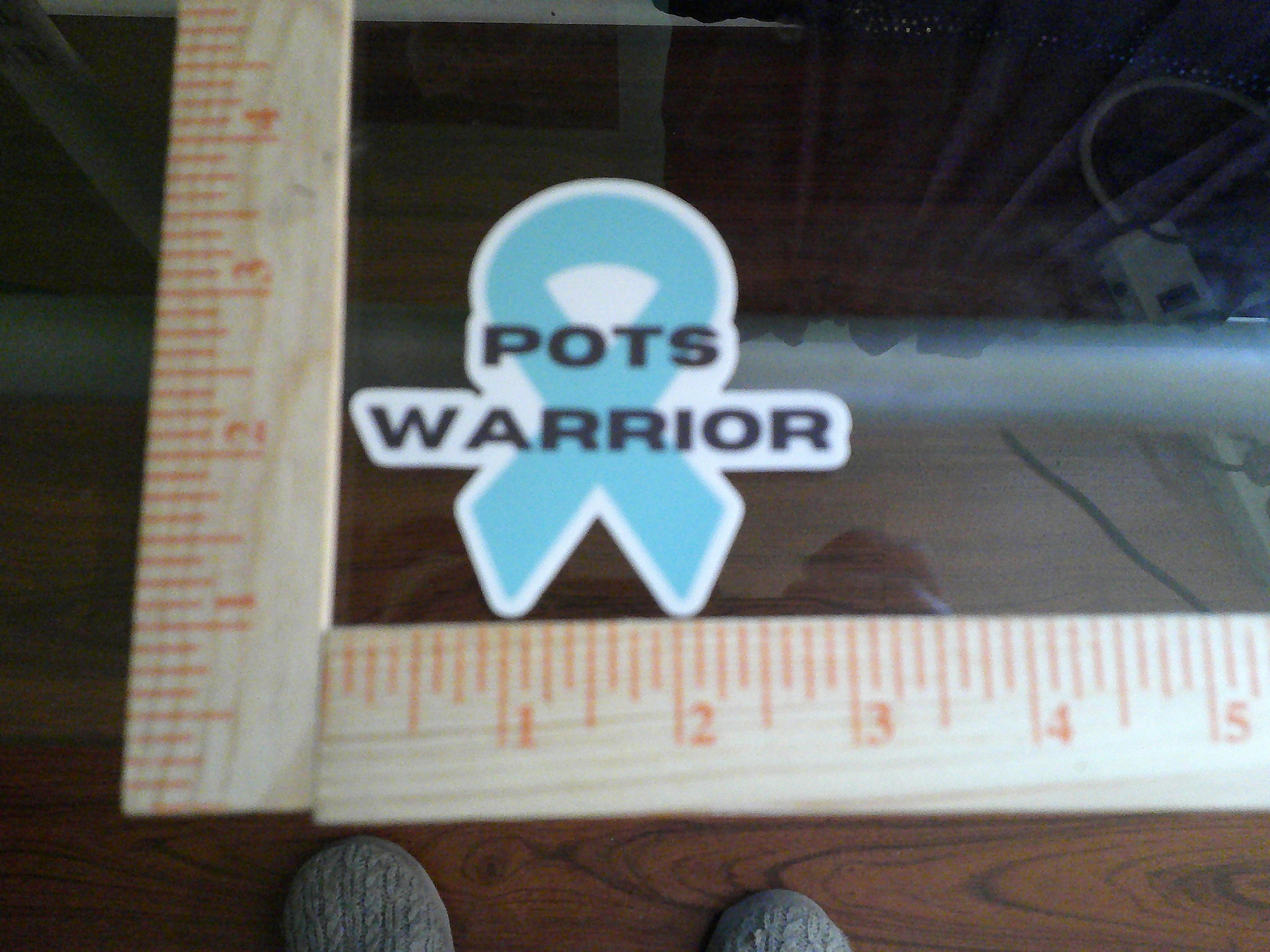 POTS Warrior Sticker | Postural Orthostatic Tachycardia Syndrome ...