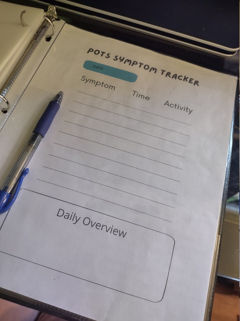 Postural Orthostatic Tachycardia Symptom Tracker | POTS Symptom Tracker ...