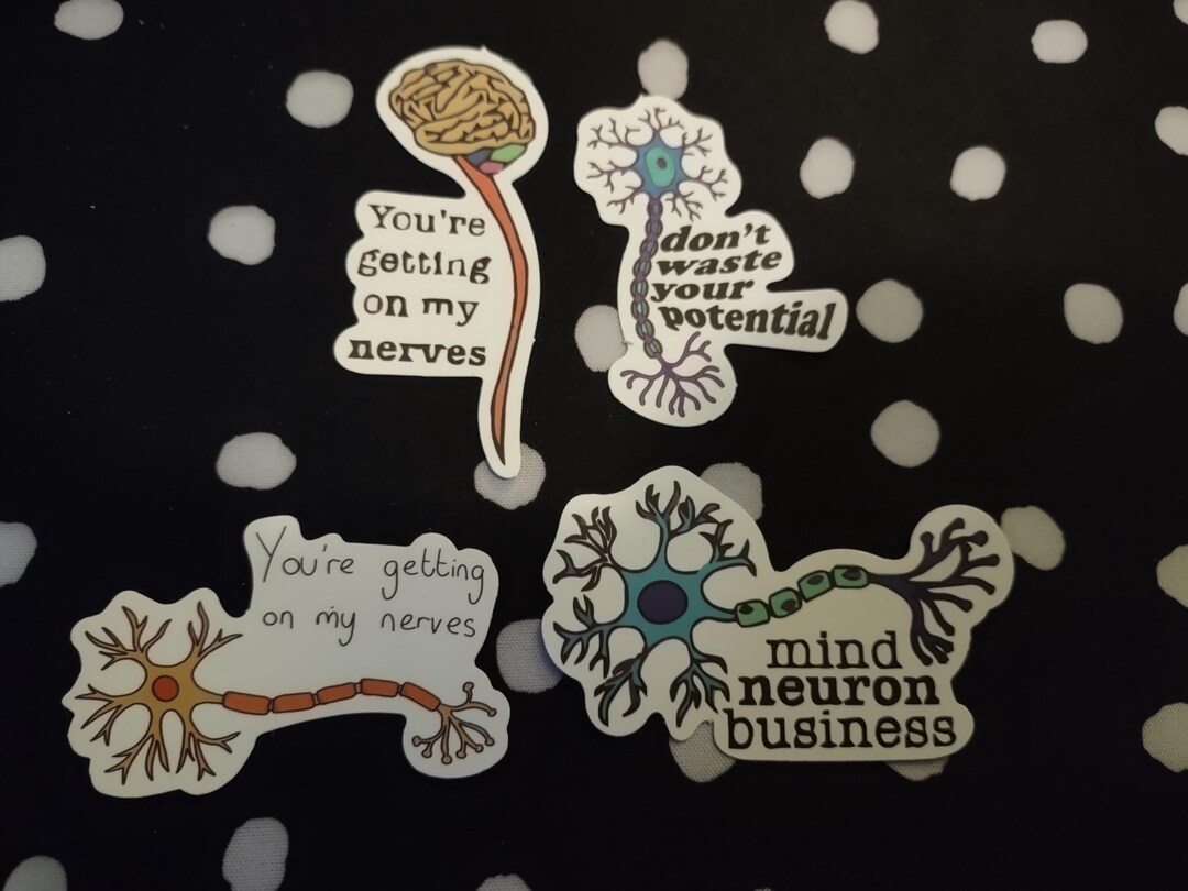 Nerve Stickers | Anatomy Stickers | Funny Anatomy Stickers | Funny ...