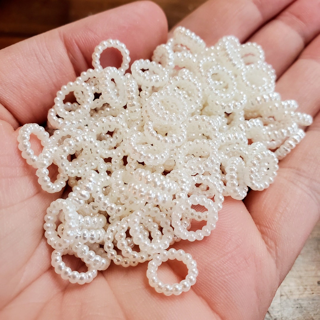 Bulk Pearl Spacers, 10mm Pearl Spacers, Pearl Spacer Beads, 100 Count ...