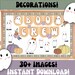 Halloween Bulletin Board Kit, Cute Ghosts, Easy Printable Classroom ...