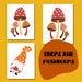 FALL BULLETIN Board Kit. Retro Mushrooms and Gnomes. - Etsy